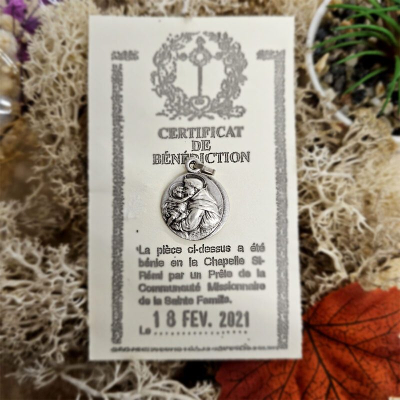 Médaille Sainte Bénie SAINT ANTOINE - Argenté - Kurious Apprentice
