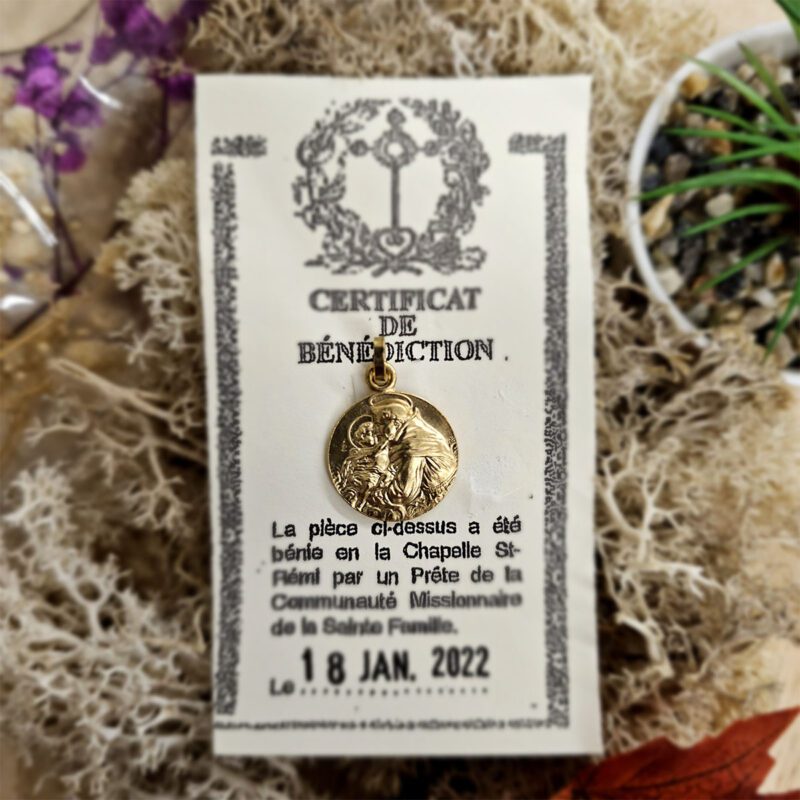 Médaille Sainte Bénie SAINT ANTOINE - Doré - Kurious Apprentice