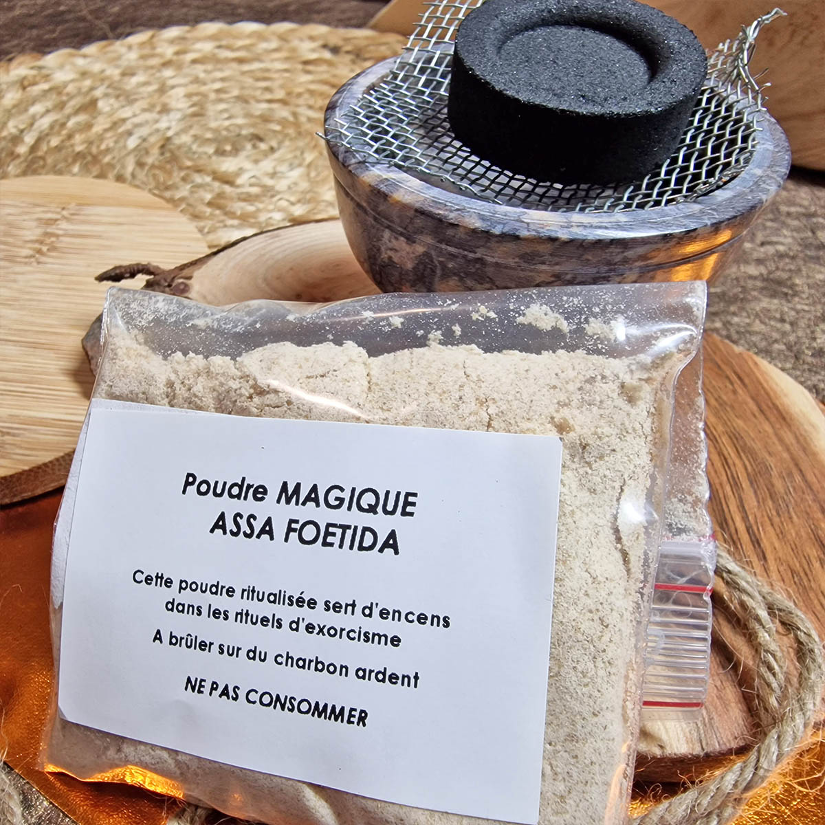 Poudre Magique Assa Foetida - Rituels d'exorcisme - Kurious Apprentice