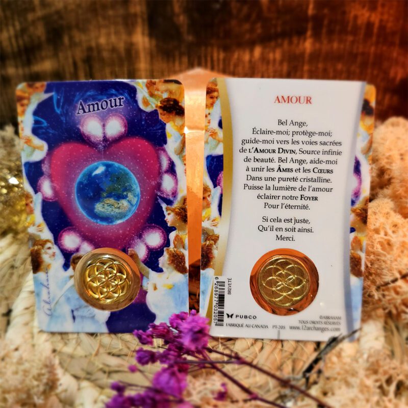 Médaille sur carte Amour - Kurious Apprentice