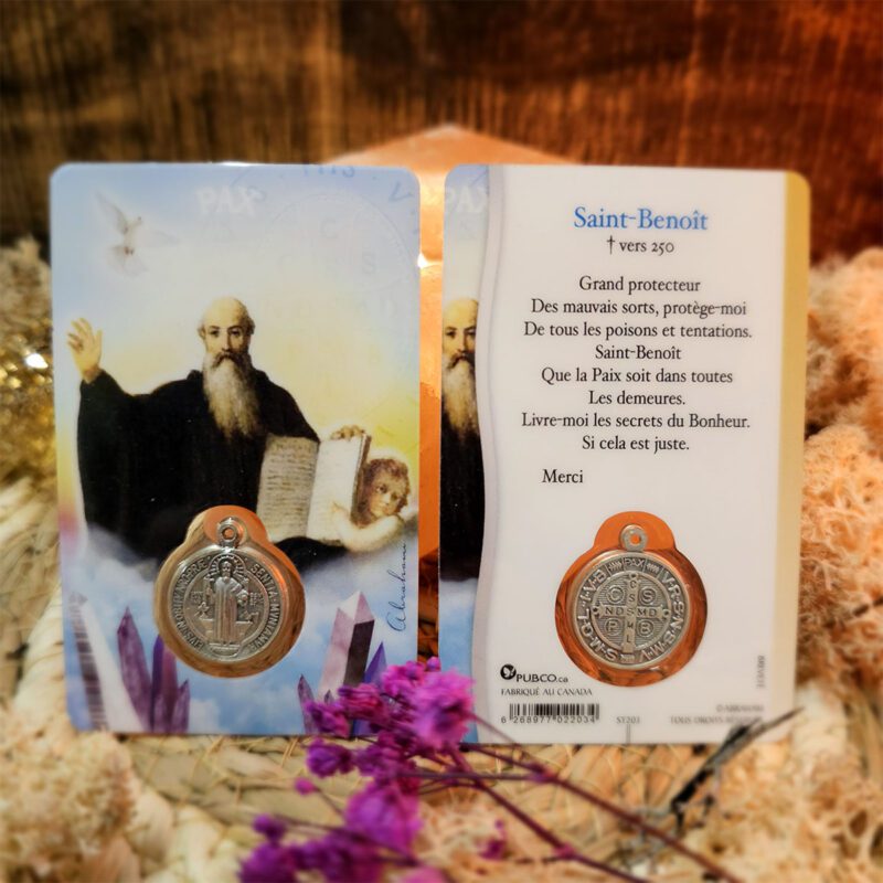 Médaille sur carte Saint-Benoît - Kurious Apprentice