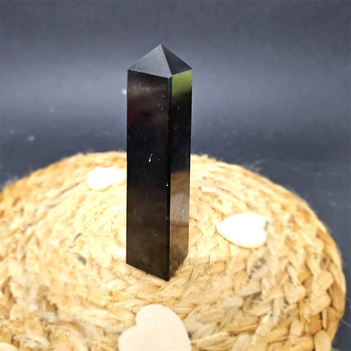 Obélisque Tourmaline Noire 10cm - Kurious Apprentice